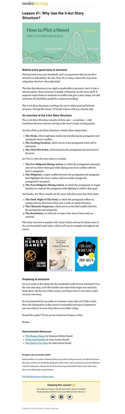 Lesson 1 Why Use The 3 Act Story Structure Plotting A Novel Story