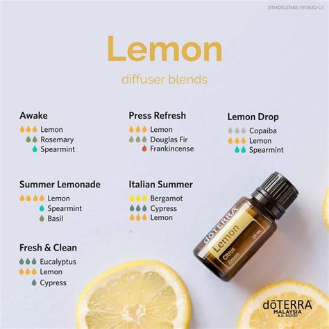 Essentialoils Diffuserblends Lemon Doterra Oils Lemon Essential