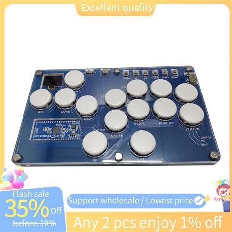 In Stock 14key Joystick Hitbox Keyboard Arcade Stick Controller For Ps4 Ps3 Switch Steam Arcade