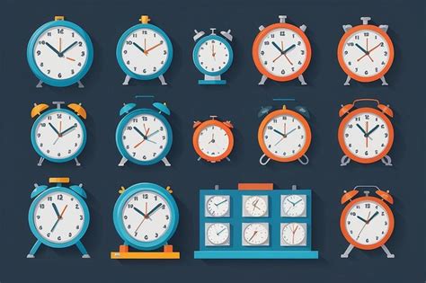 Premium Photo Lab Clocks Synchronized For Accurate Experiment Timing Vector Illustration In