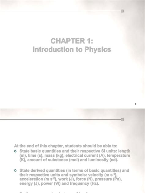 11 Chapter 1 Introduction To Physics Slides Pdf