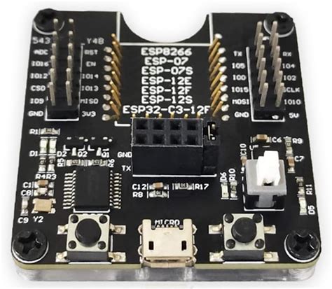 Persistence 1 Piece Esp8266 Test Rack Module Programmer Black Support