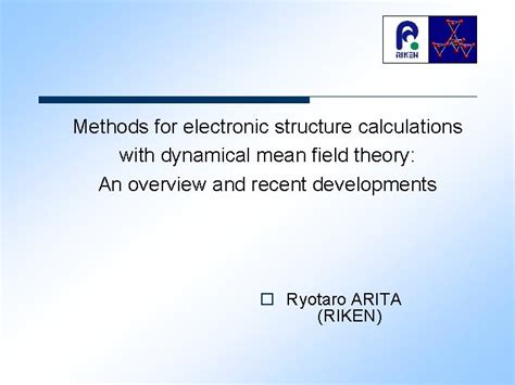 Methods For Electronic Structure Calculations With Dynamical Mean