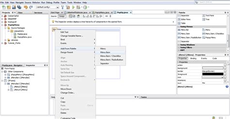 INFORMATIKA Menu Bar Pada Java Swing Dengan Netbeans