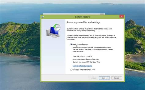 How To Undo Windows 8 System Restore Youtube