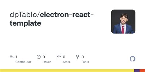 Github Dptabloelectron React Template