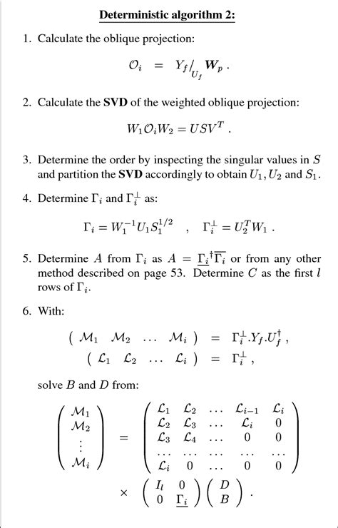 8 A Schematic Overview Of The Second Deterministic Identification