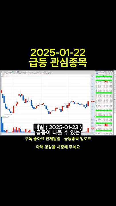 주식 내일 급등주 예상종목 Youtube