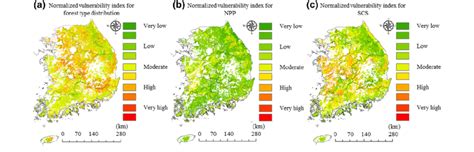 Continuous Field Of The Normalized Vulnerability Index For A Forest Download Scientific Diagram