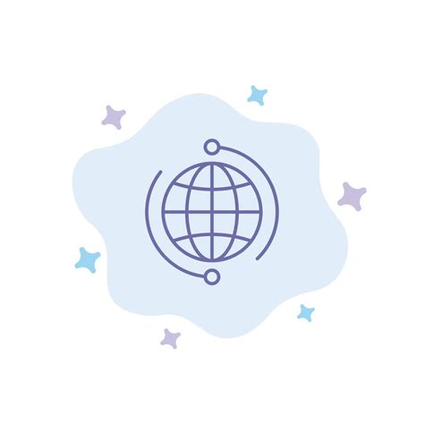 Globe Business Connect Connection Global Internet World Blue Icon On