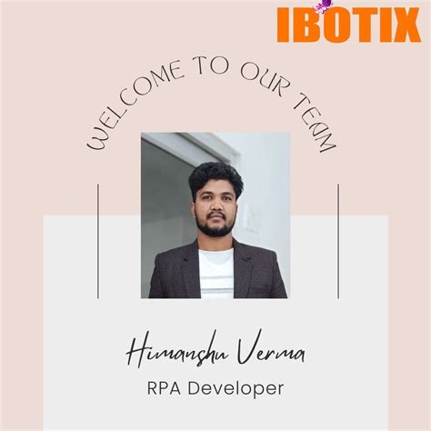 Ibotix Llp On Linkedin Teamibotix Welcomehimanshu Ibotix Welcomepost