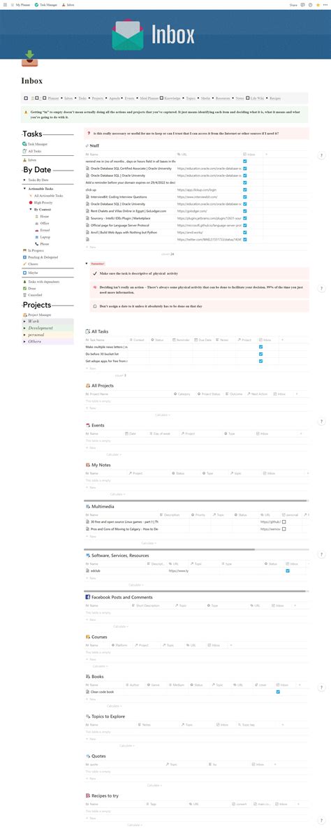 Implementing A GTD Inbox In Notion Shorouk S Blog
