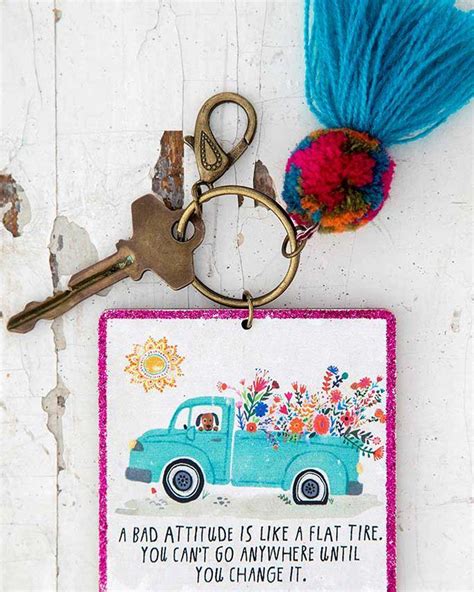 Chirp Keychain A Bad Attitude Wild Rose Boutique