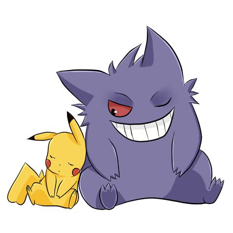 Gengar And Pikachu By Kureijiotaku On Deviantart