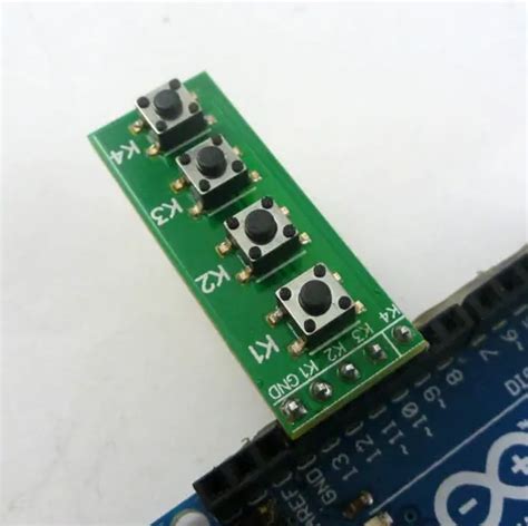Modulo 4 Push Button Micro Compatible Arduino Pic Robotica En Venta En