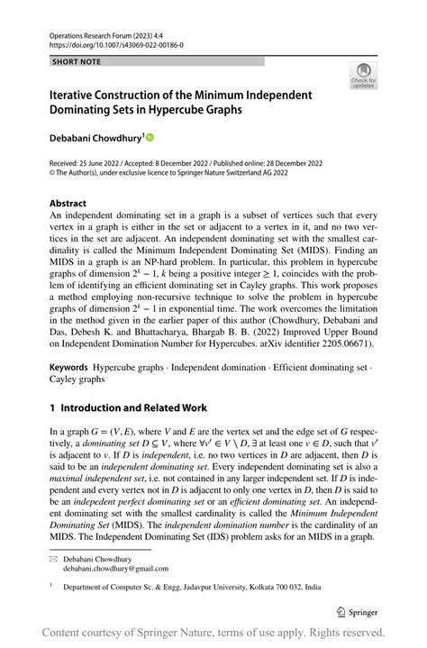 Iterative Construction Of The Minimum Independent Dominating Sets In Hypercube Graphs