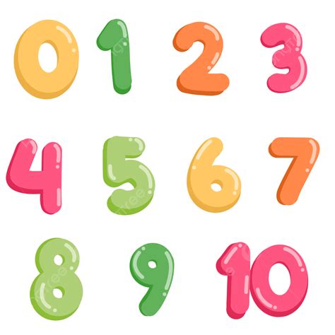 귀여운 숫자 포스터 숫자 풍선 수학 Png 일러스트 및 Psd 이미지 무료 다운로드 Pngtree