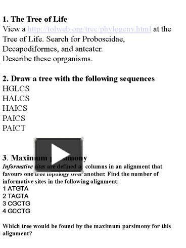 PPT 1 The Tree Of Life PowerPoint Presentation Free To View Id 6392a ZDc1Z