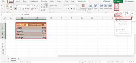 how to remove table formatting in excel sheetaki