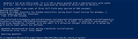 OpenFast Error In Simulations Wind Water NREL Forum