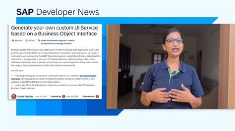 Generate Ui From Abap Bo Open Source Webinar Collaborate In Build Code Sap Developer News