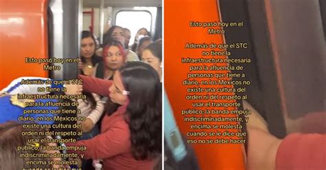 Pasajera Vive Dramático Momento En El Metro De La Cdmx Se Le Atora Una