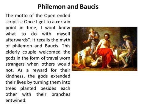 Philemon And Baucis Open Ended Script Transactional Analysis