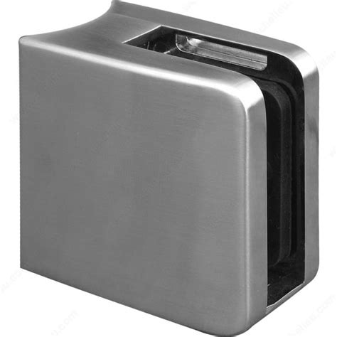 Large Square Glass Clamp For Round Surface Mounting Richelieu Hardware