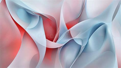 Smooth Translucent Waves In Vibrant Shades Of Red And Blue Intertwine And Blend Seamlessly