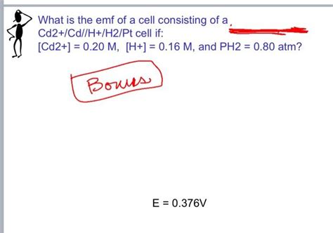 Solved What Is The Emf Of A Cell Consisting Of A Chegg Com