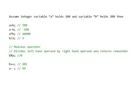 Java Basic Operators Pdf