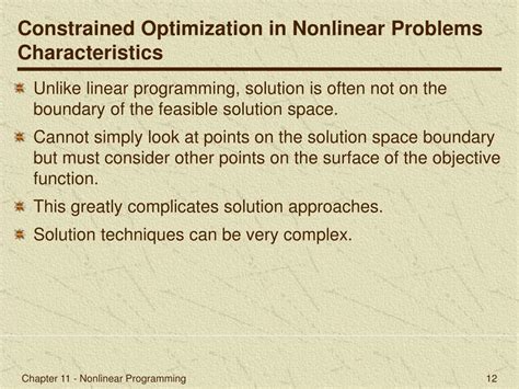 Ppt Chapter 11 Nonlinear Programming Powerpoint Presentation Free