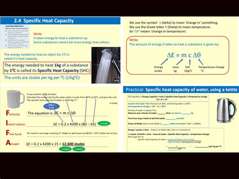 Specific Heat Capacity Intro Teaching Resources