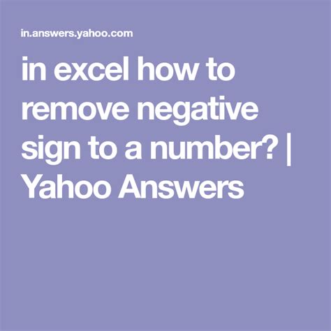How To Remove Negative Values From A Column In Excel Free Printable