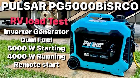 PULSAR PG5000BISRCO - DUAL FUEL INVERTER GENERATOR WITH REMOTE START ...