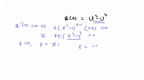 SOLVED In Exercises 23 Through 34 Determine The Critical Numbers Of The Given Function And