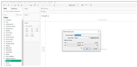 Tableau Bins How To Create And Delete Tableau Bins With Example