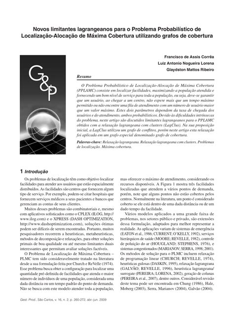 PDF New Lagrangean Bounds For The Probabilistic Maximal Covering Location Allocation Problem