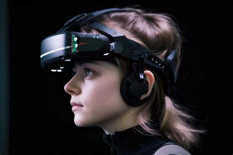 Premium Ai Image A Photo Of A Person Wearing An Advanced Wearable