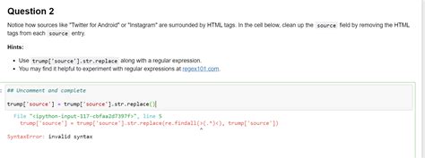 Python Question On Using Stringreplace And Regex To Clean Data