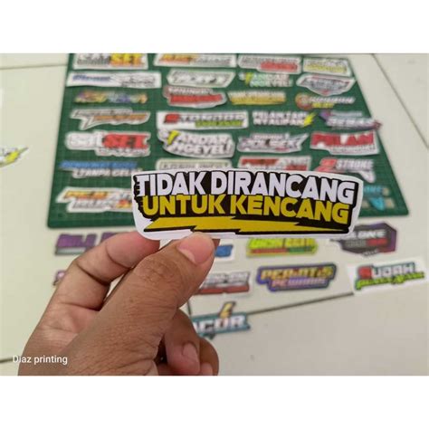 Jual Cod Sticker Tidak Dirancang Untuk Kencang Stiker Pack Stiker
