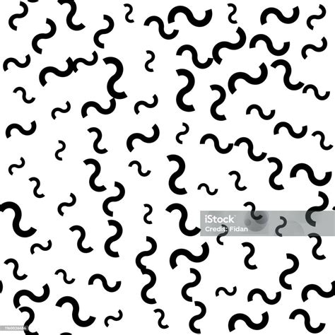 원활한 벡터 추상 패턴입니다 흑백 혼란 물결 모양 멤피스 요소 직물 직물 디자인 포장 디자인파도 세련된 기하학적 배경 가리기에 대한 스톡 벡터 아트 및 기타 이미지 Istock