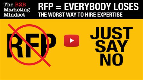 Rfp Everybody Loses The B2b Marketing Mindset