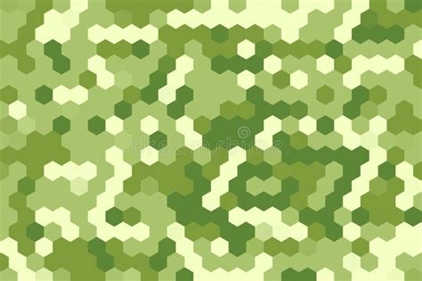 Green Sage Hexagonal Pixelated Pattern With Seamless Digital Symmetry High Quality Abstract