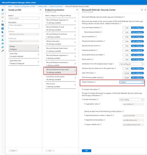 Windows Defender Tamper Protection With Intune Mem Sec Labs Randd