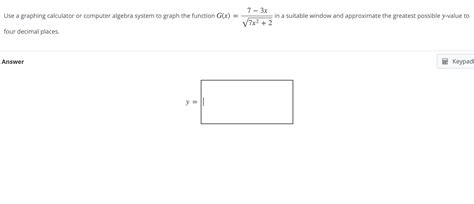 Solved Use A Graphing Calculator Or Computer Algebra System Chegg
