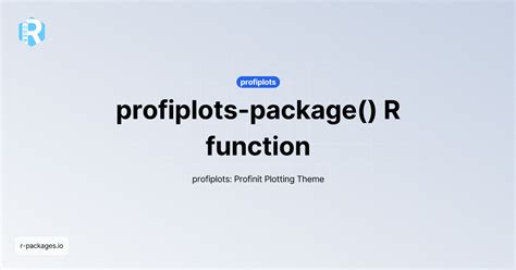 Profiplots Package R Function From Profiplots R Packages