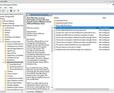 Configure Automatically Bitlocker Os Drive And Store Bitlocker Recovery Keys In Ad Complete