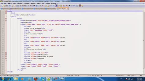 Belajar Web Programming Html Form Welcome