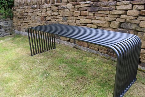 Industrial Manhattan Bespoke Steel Garden Bench Insideout The Steel